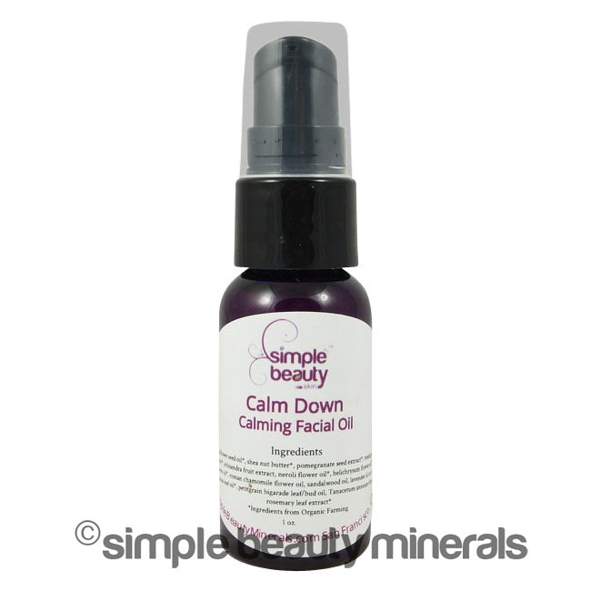 Calm Down Facial Oil - simplebeautyminerals.com